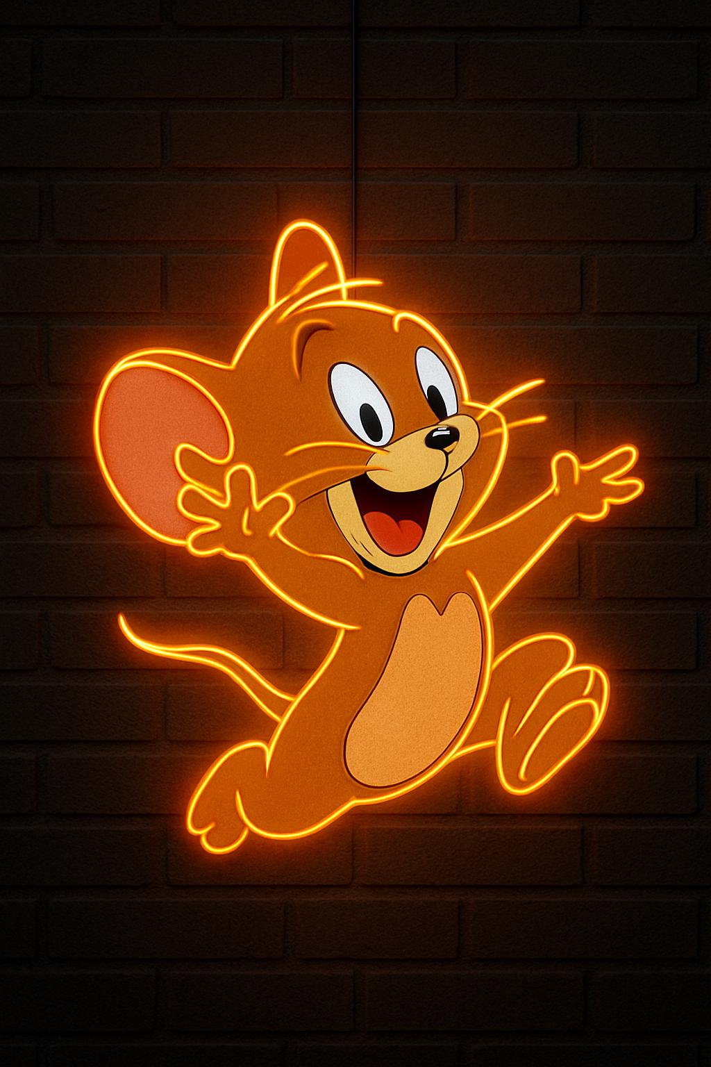 Tom and Jerry Neon Sign – LED Wall Light | Cartoon Decor for Game Room ...