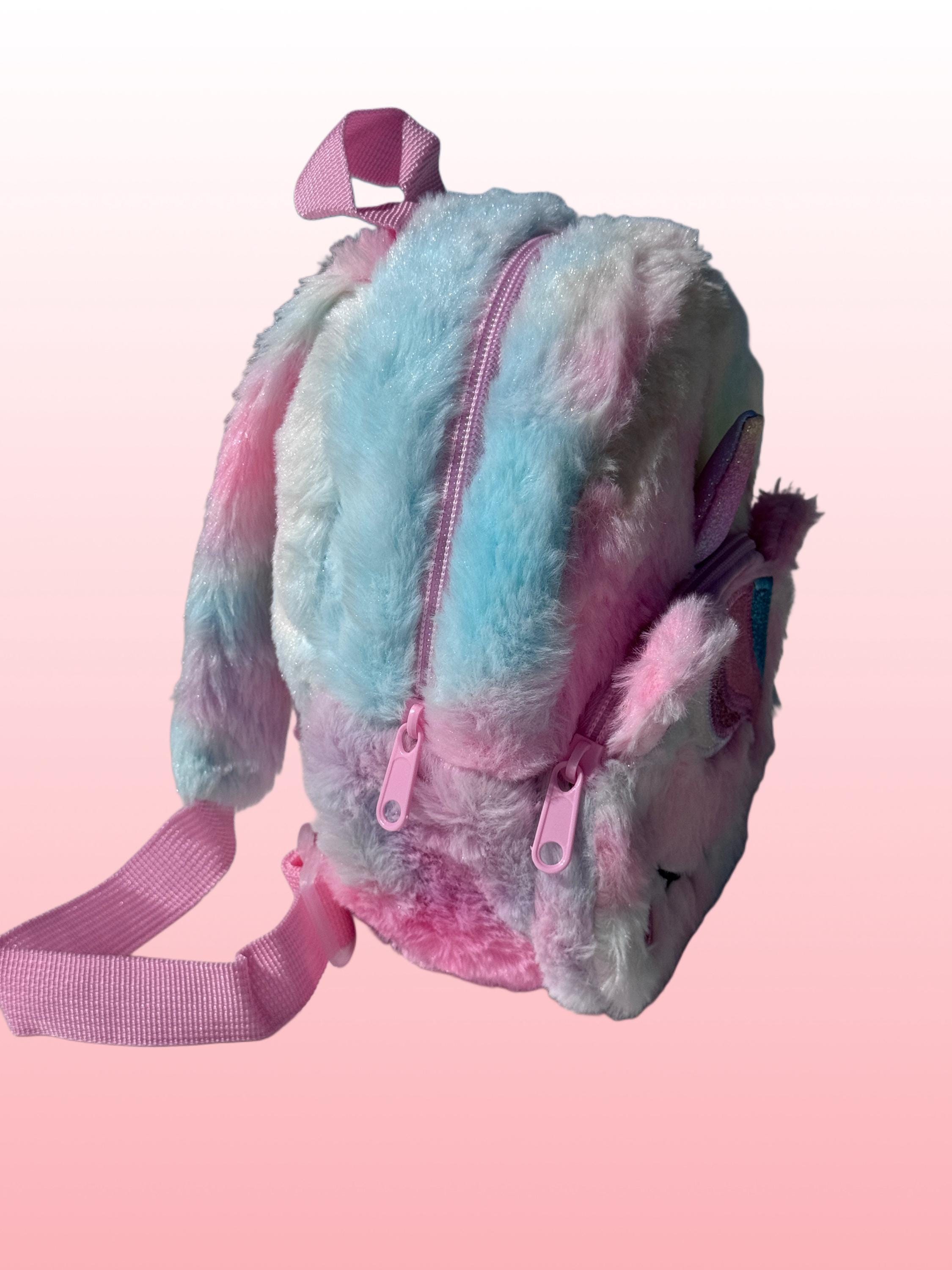 Fluffy Backpack, Custom Girls, Plush Unicorn Backpack, Soft Princess ...