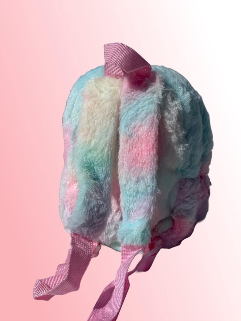 Fluffy Backpack, Custom Girls, Plush Unicorn Backpack, Soft Princess ...