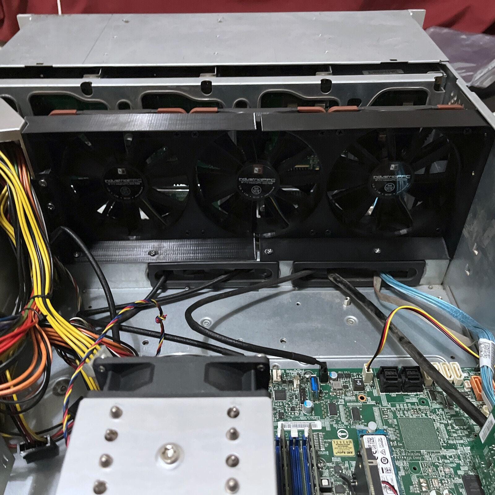 3D Printed Mid Wall Fan 3x 120mm Compatible With Supermicro Cse-846 ...