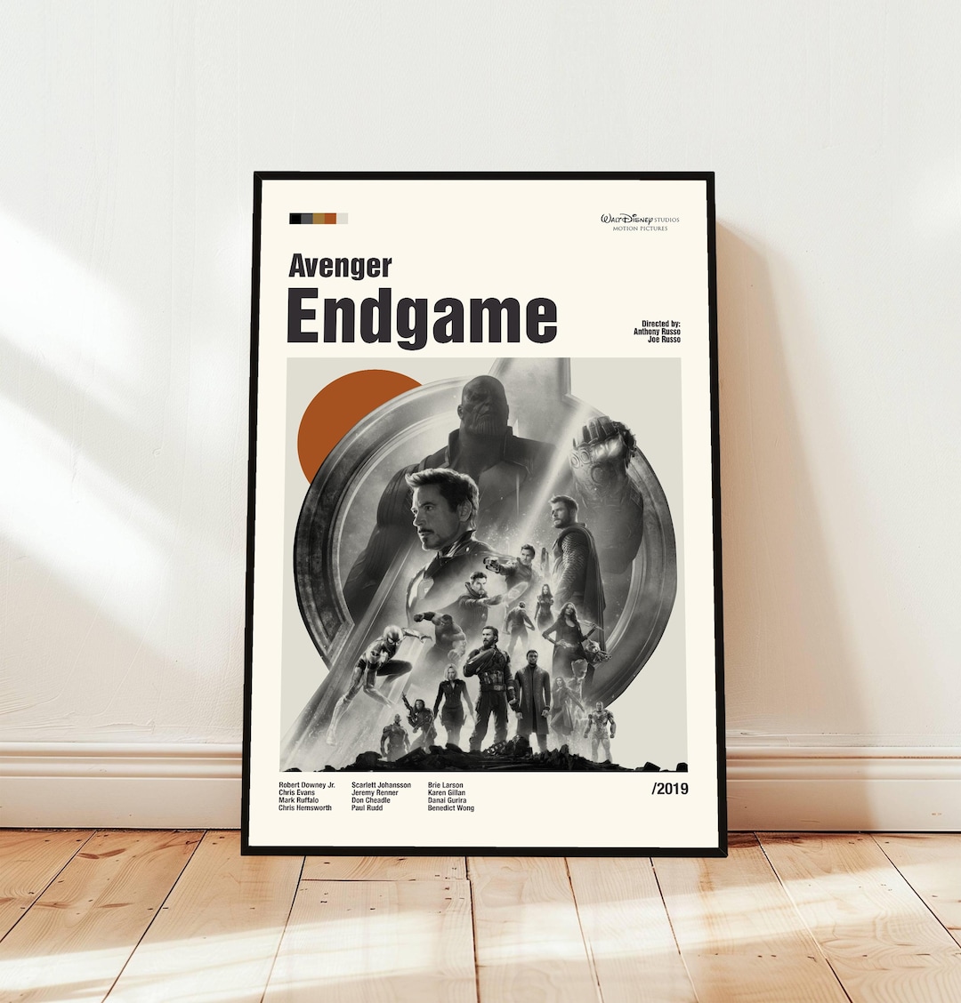 Avengers: Endgame Poster / Movie Poster / Midcentury Modern Art ...