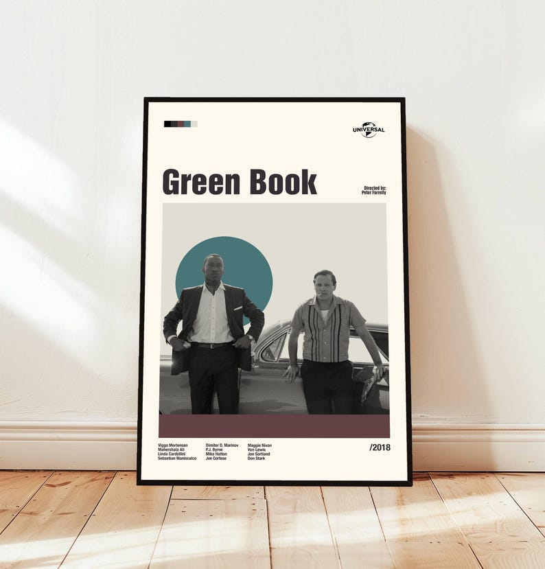 Green Book Movie Poster | Mid-century Modern Art Print - Etsy