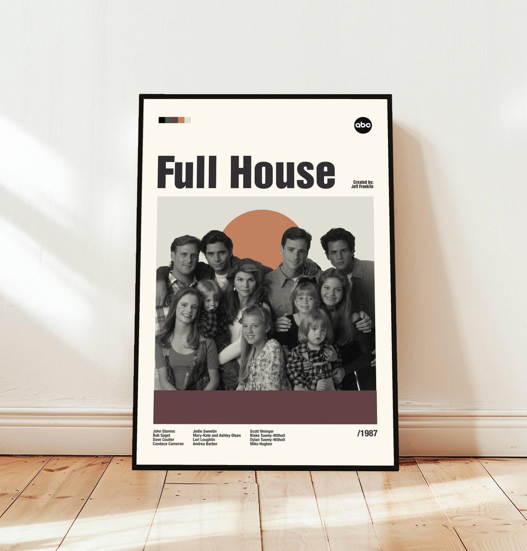 Full House Poster / Movie Poster / Midcentury Modern Art / Minimalist ...