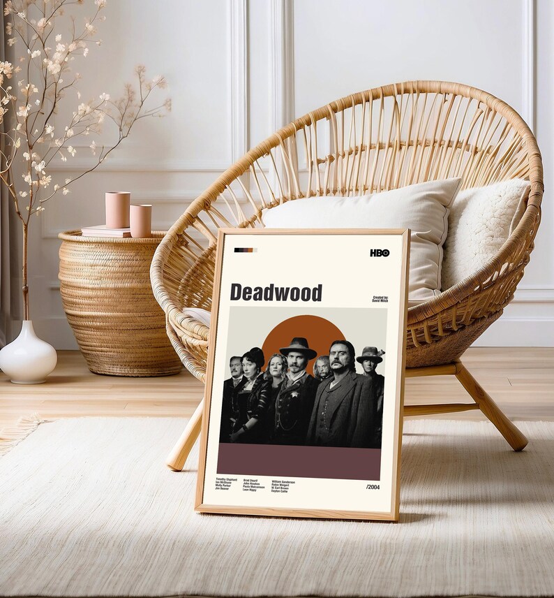 Deadwood Poster / Movie Poster / Midcentury Modern Art / Minimalist Art ...