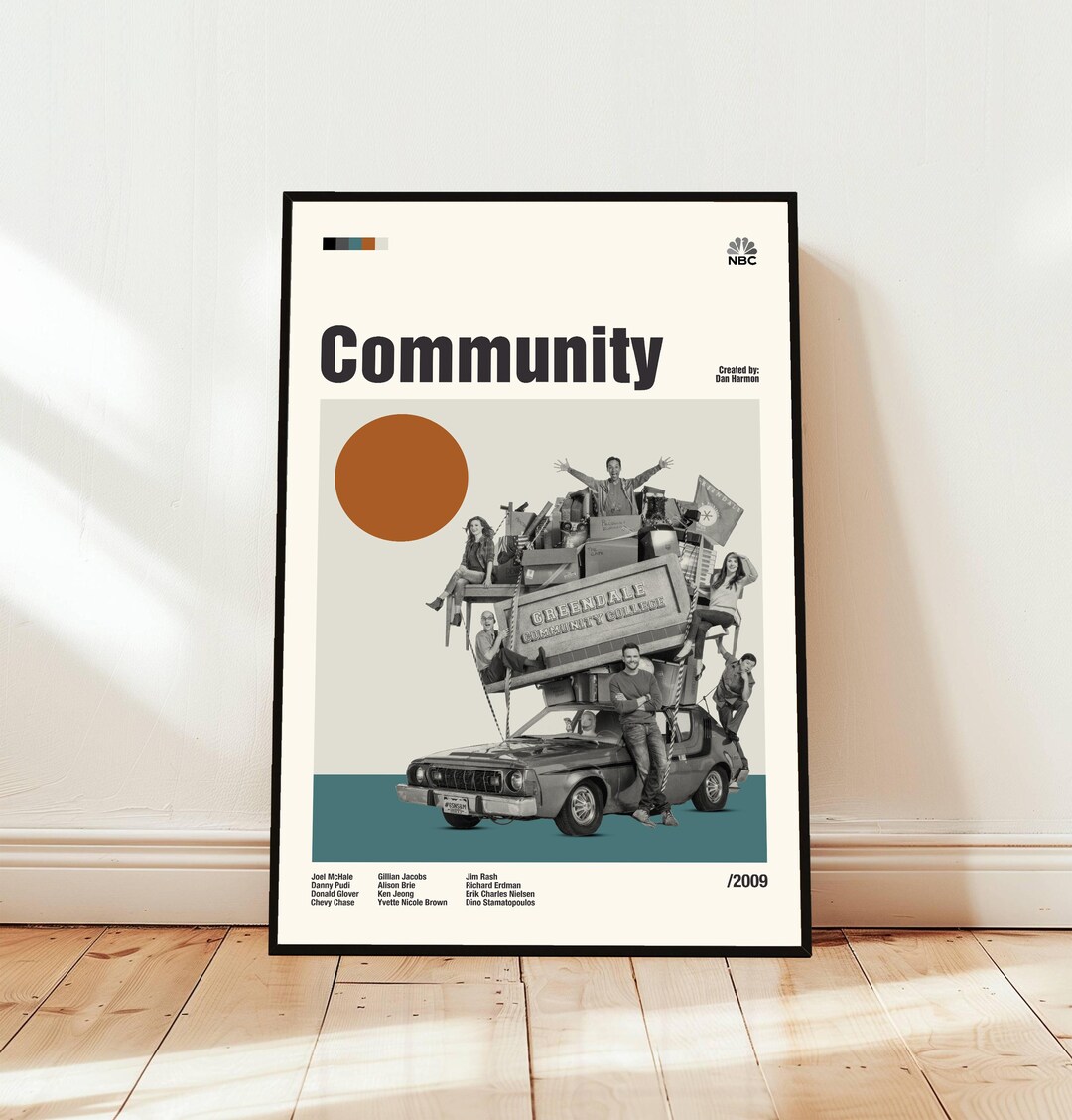 Community Poster / Movie Poster / Midcentury Modern Art / Minimalist ...