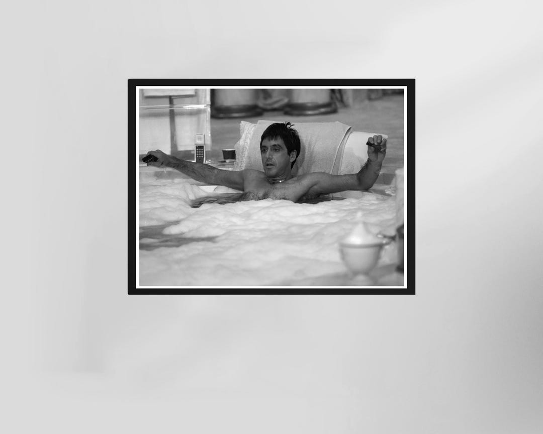 Scarface Movie Poster, Scarface Funny Bathroom Poster, Funny Bathroom ...