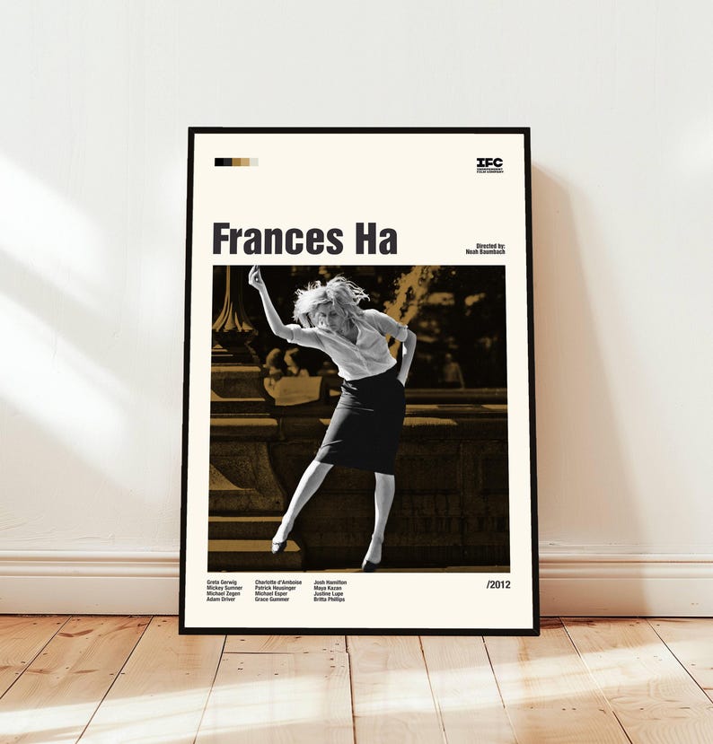 Frances Ha Poster / Film Poster / Midcentury Modern Art / Minimalist ...