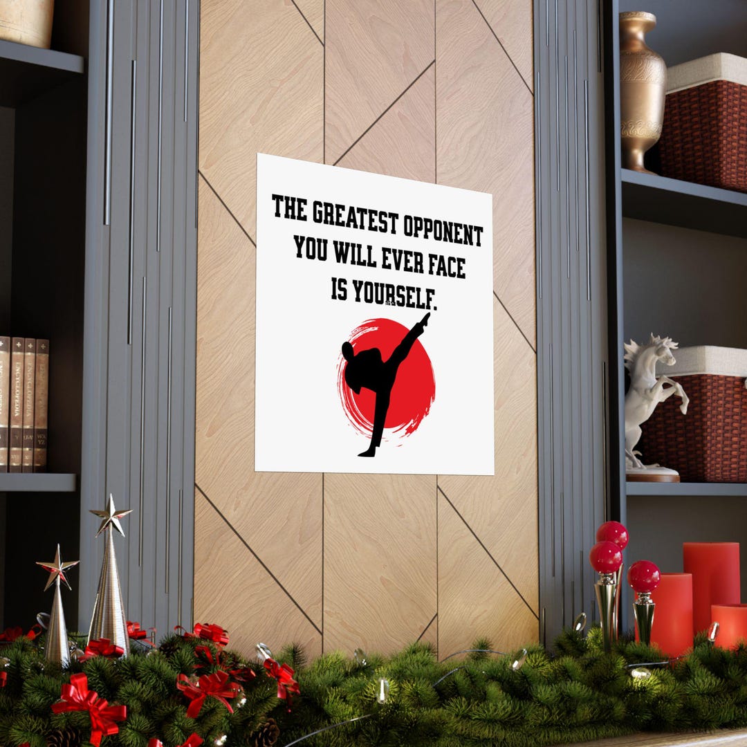 Martial Arts Motivational Matte Vertical Poster, Inspirational ...