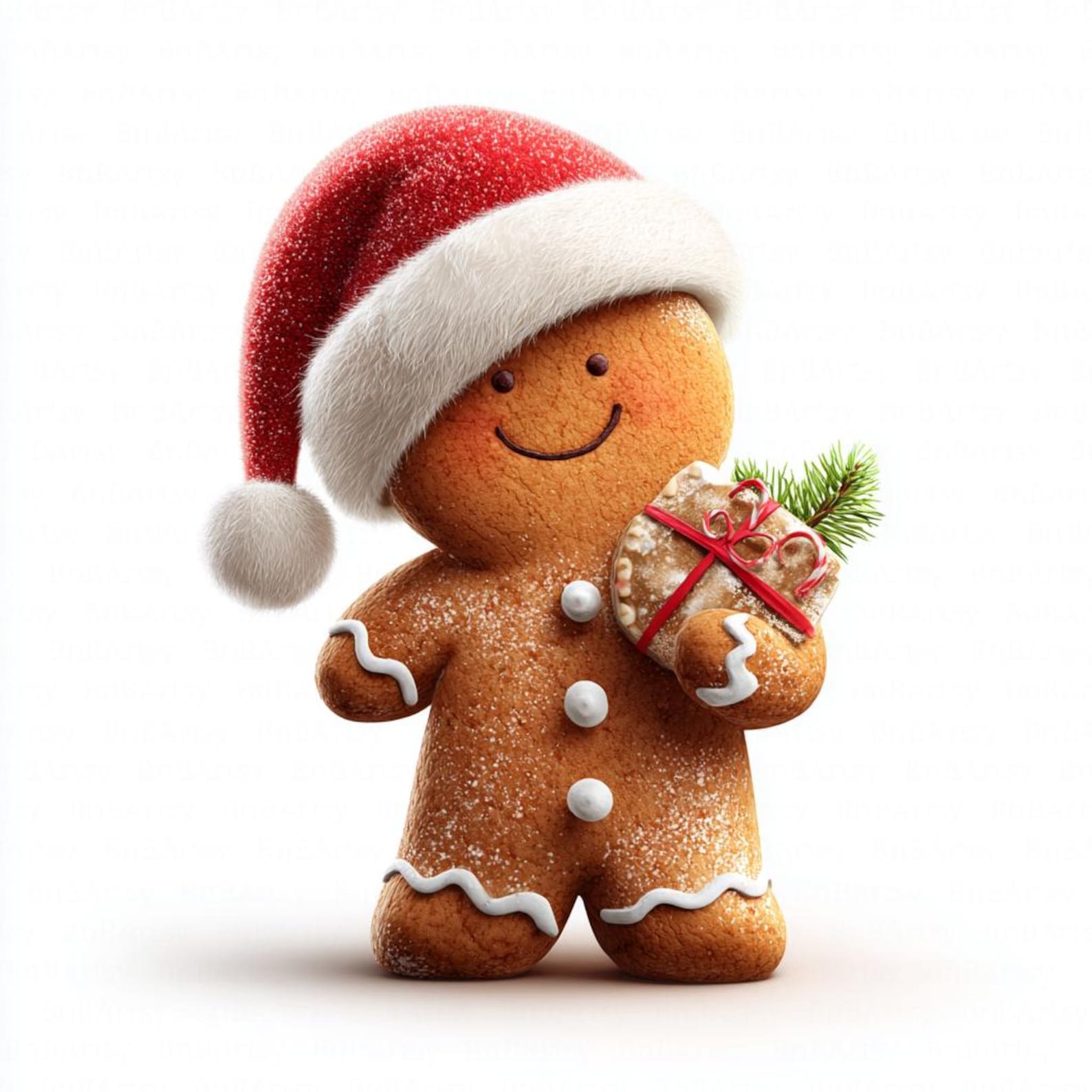 11 Cute Gingerbread Boy Clipart, Christmas Cookie, Printable Watercolor ...
