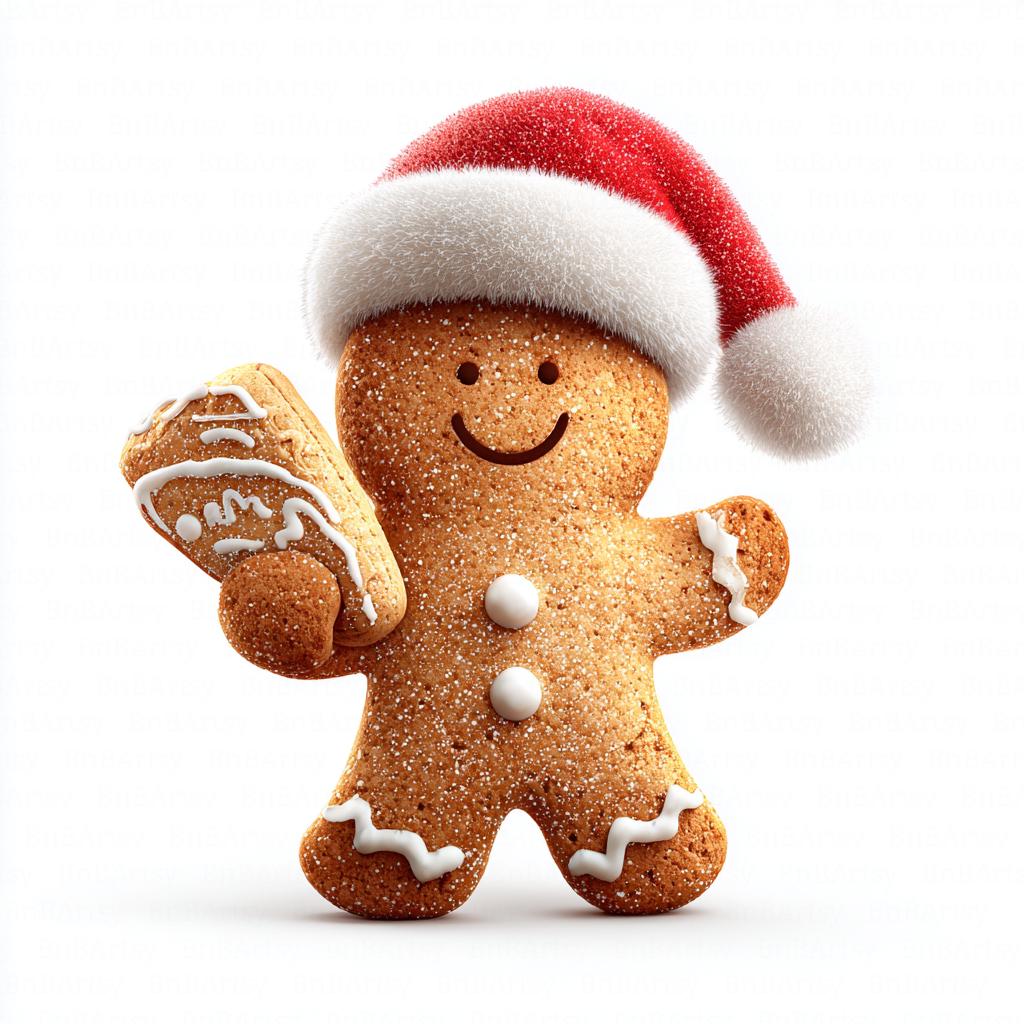 11 Cute Gingerbread Boy Clipart, Christmas Cookie, Printable Watercolor ...
