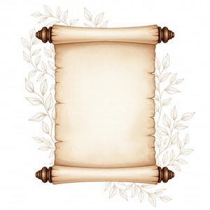 Ancient Scroll Clipart, 11 Printable Watercolor Vintage Paper (digital ...