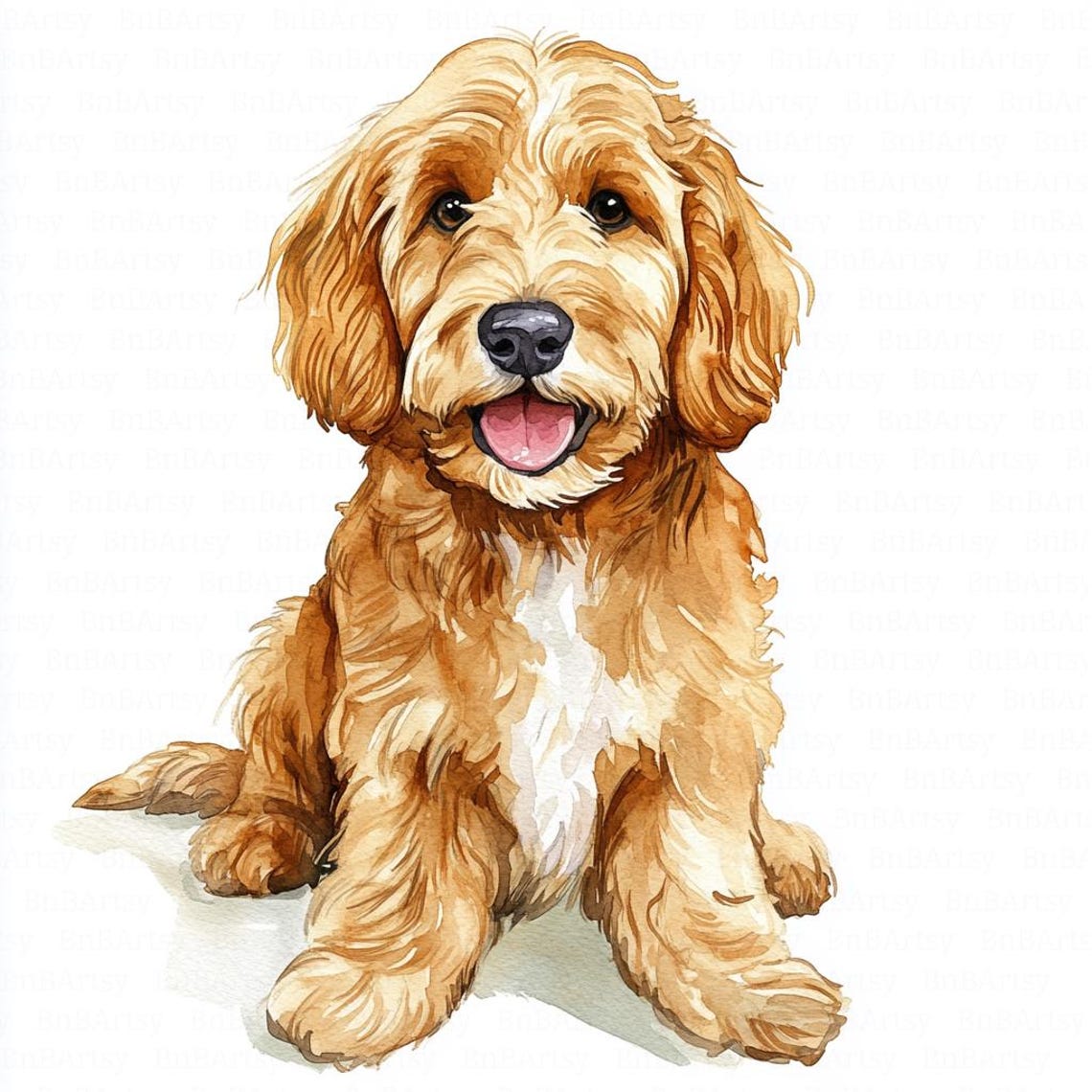 12 Cute Goldendoodle Clipart, Funny Dog, Dog Breed, Printable ...