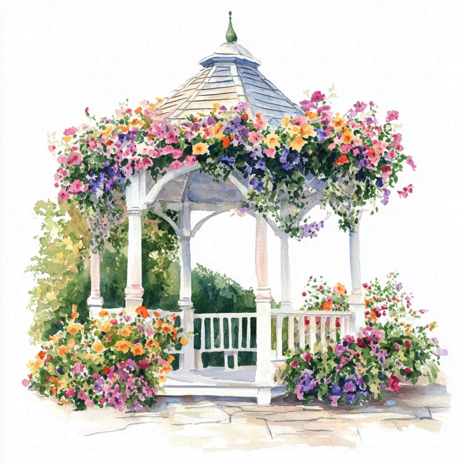 13 Wedding Gazebo Clipart, Garden Clipart, Printable Watercolor Clipart ...