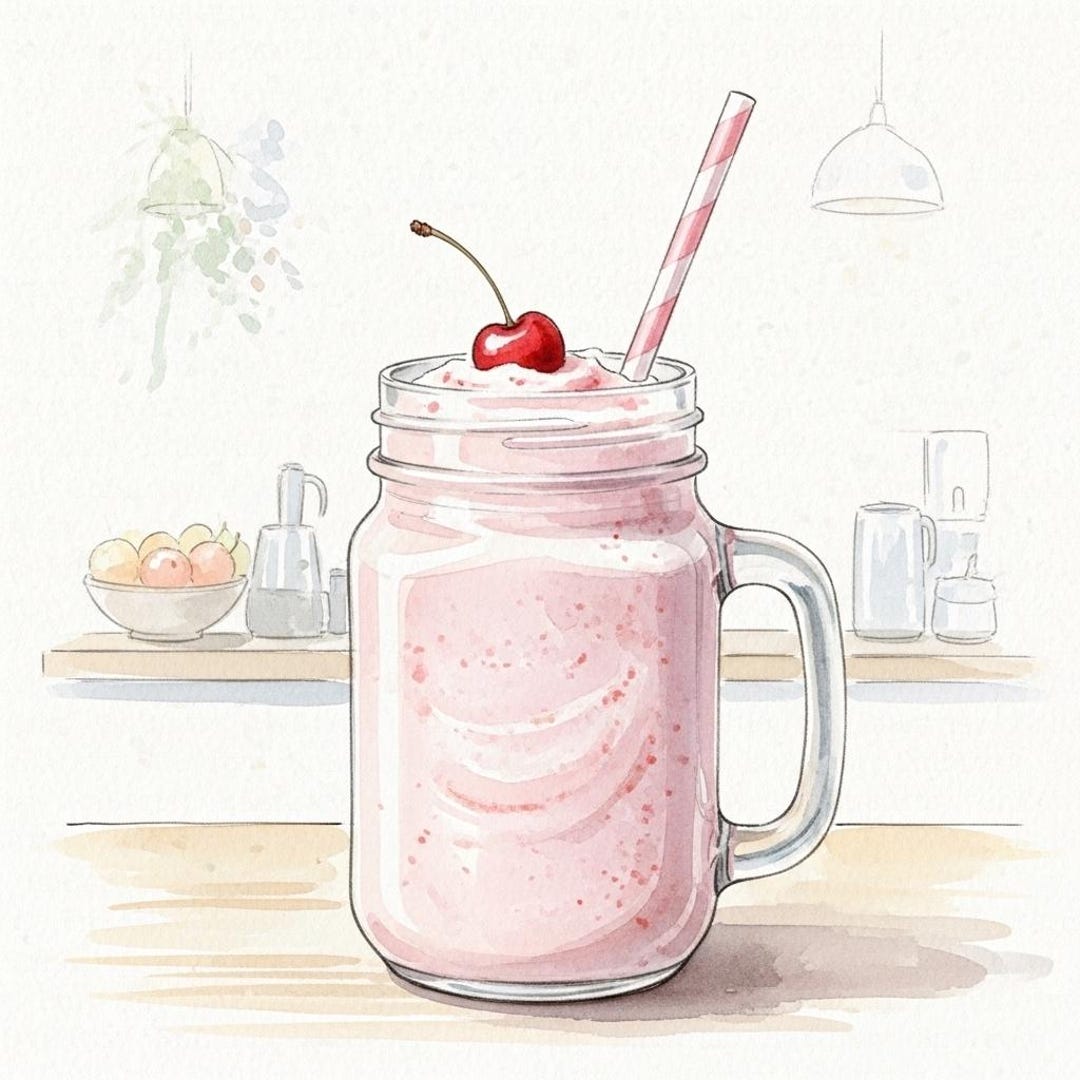 Fruit Smoothie Clipart, Printable Watercolor Healthy Drink (digital ...