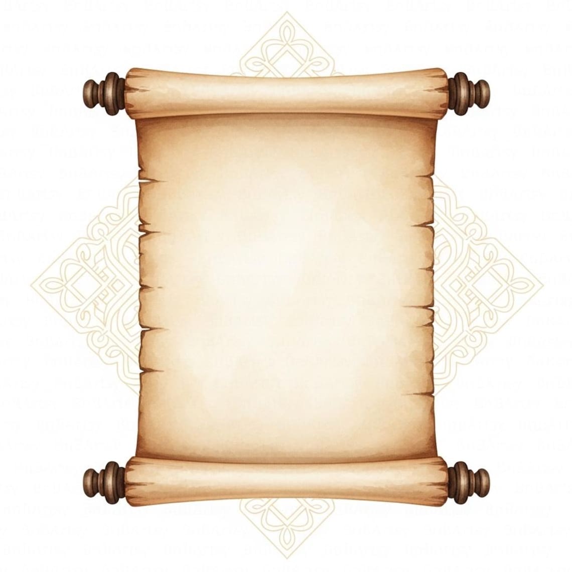 Ancient Scroll Clipart, 11 Printable Watercolor Vintage Paper (digital ...