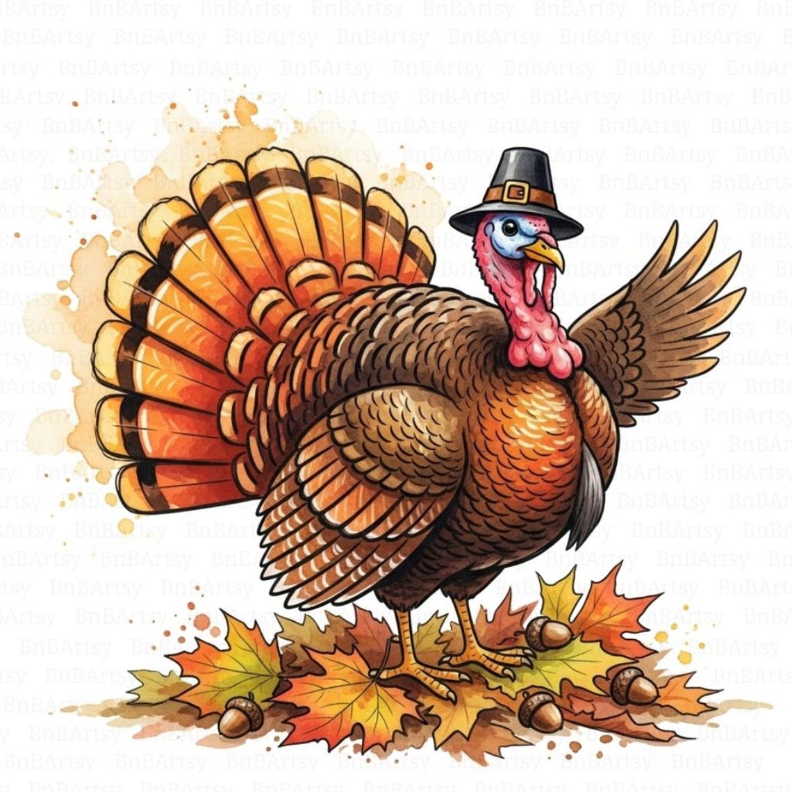 11 Turkey Tail Clipart, Thanksgiving Turkey, Fall Turkey, Printable ...