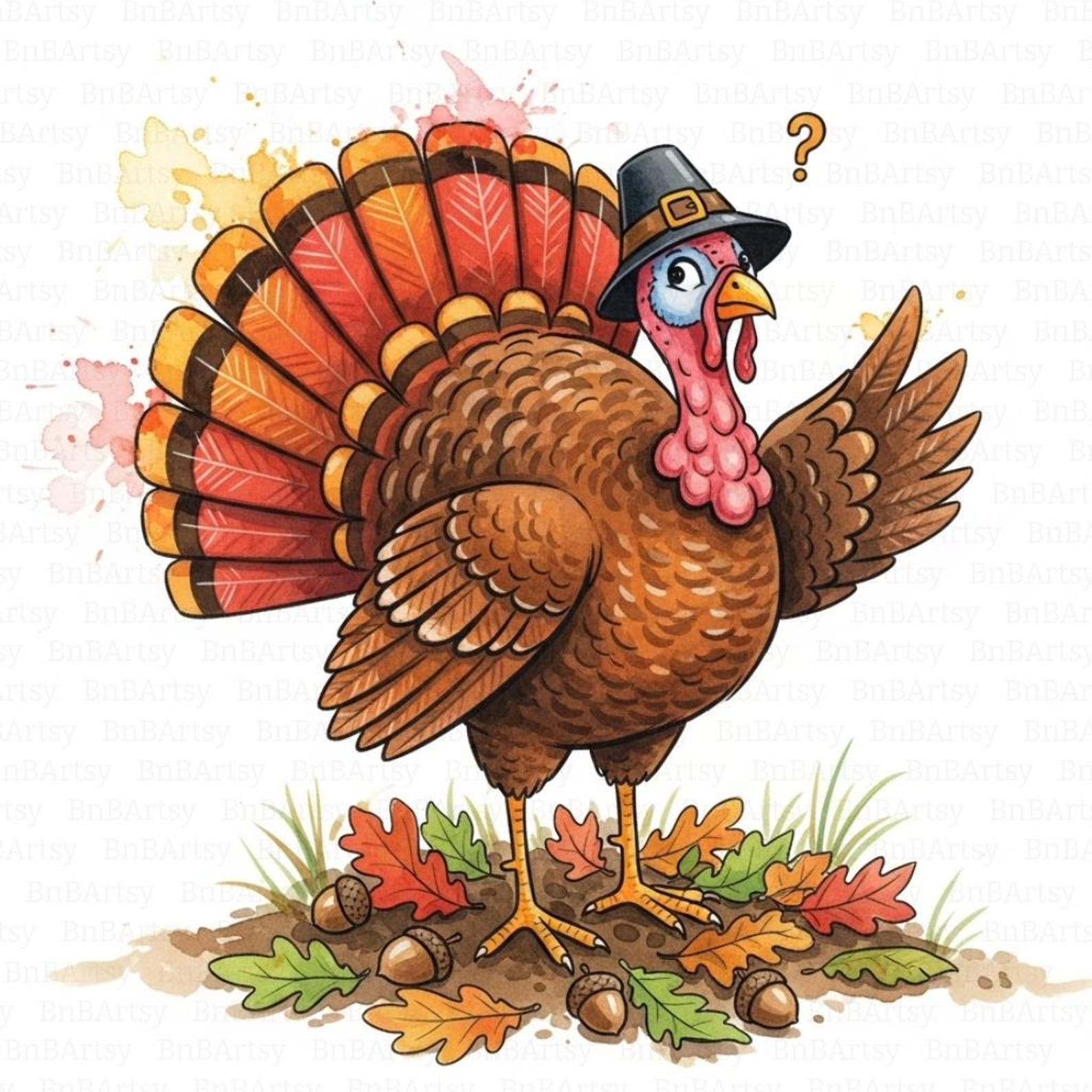 11 Turkey Tail Clipart, Thanksgiving Turkey, Fall Turkey, Printable ...