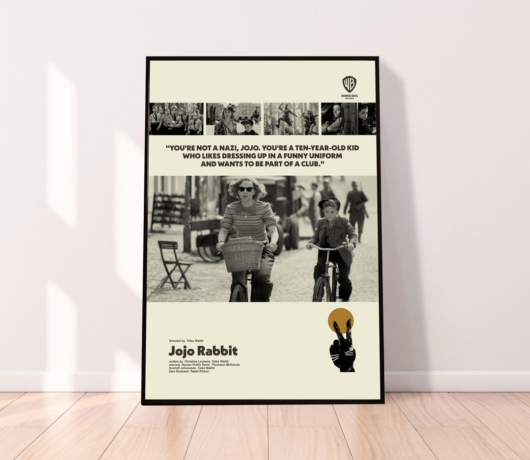 JOJO RABBIT Poster - Taika Waititi - Mid-century Modern - Art Print ...
