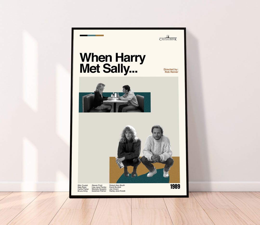 When Harry Met Sally Poster - Rob Reiner - Minimalist Art Posters - Mid ...
