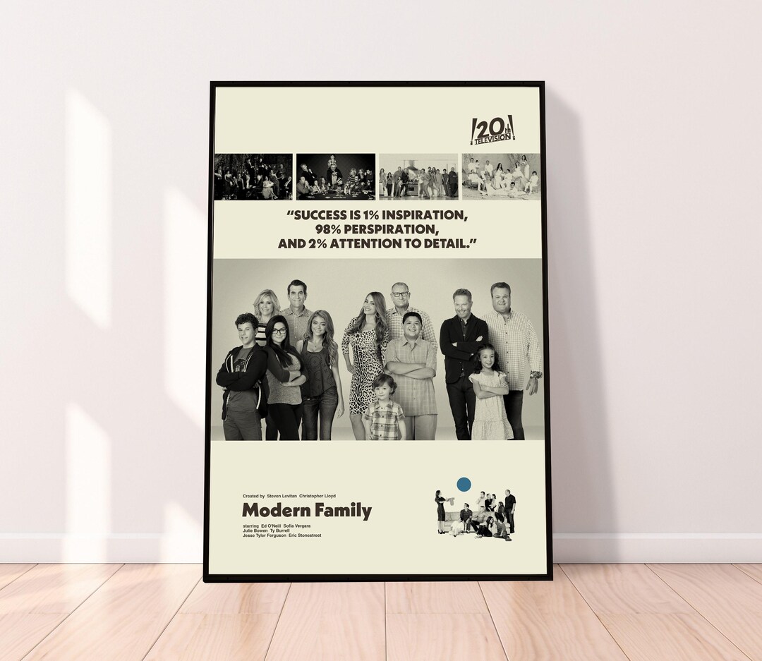 Modern Family Poster - Tv Series Poster - Mid Century Modern - Movie ...