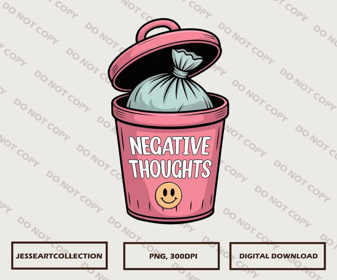 Negative Thoughts, Funny Smiley Face Shirt Design, Retro Smiley Face ...