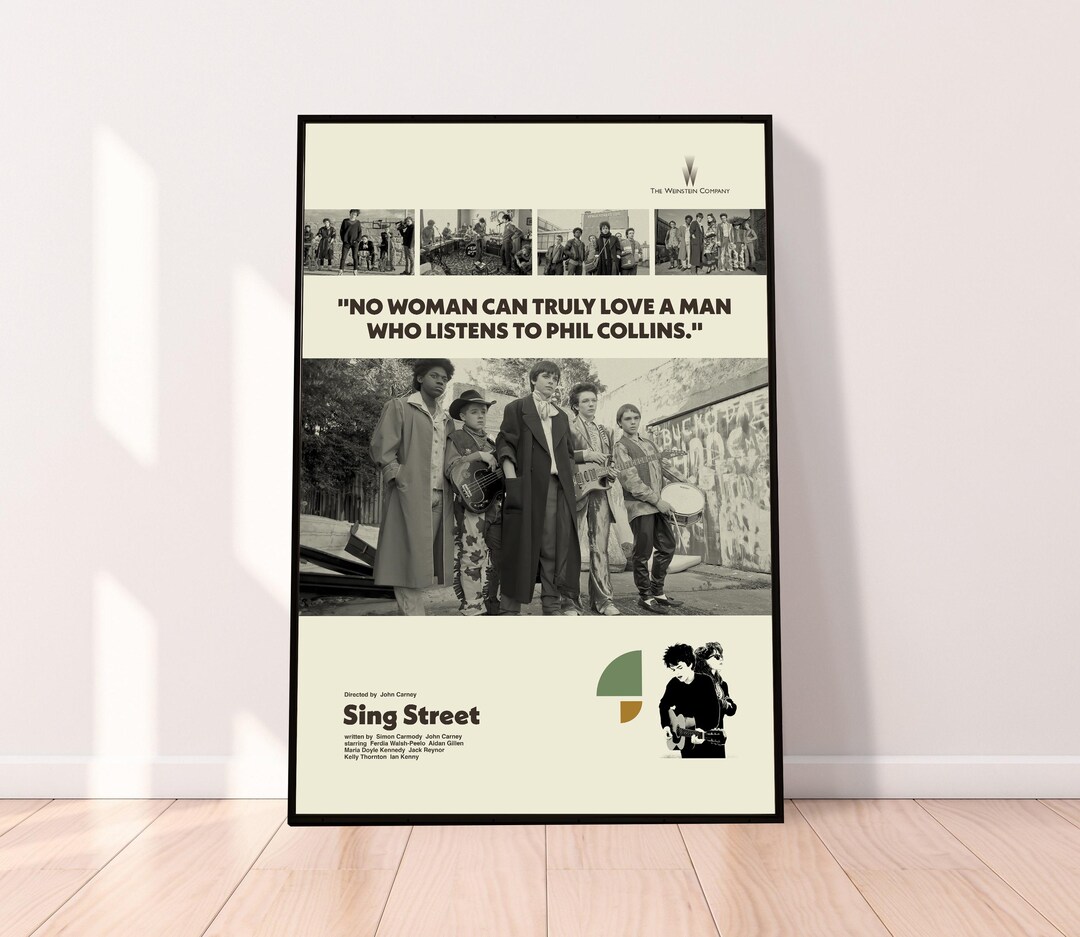 SING STREET Movie Poster - John Carney - Mid-century Modern - Art Print ...