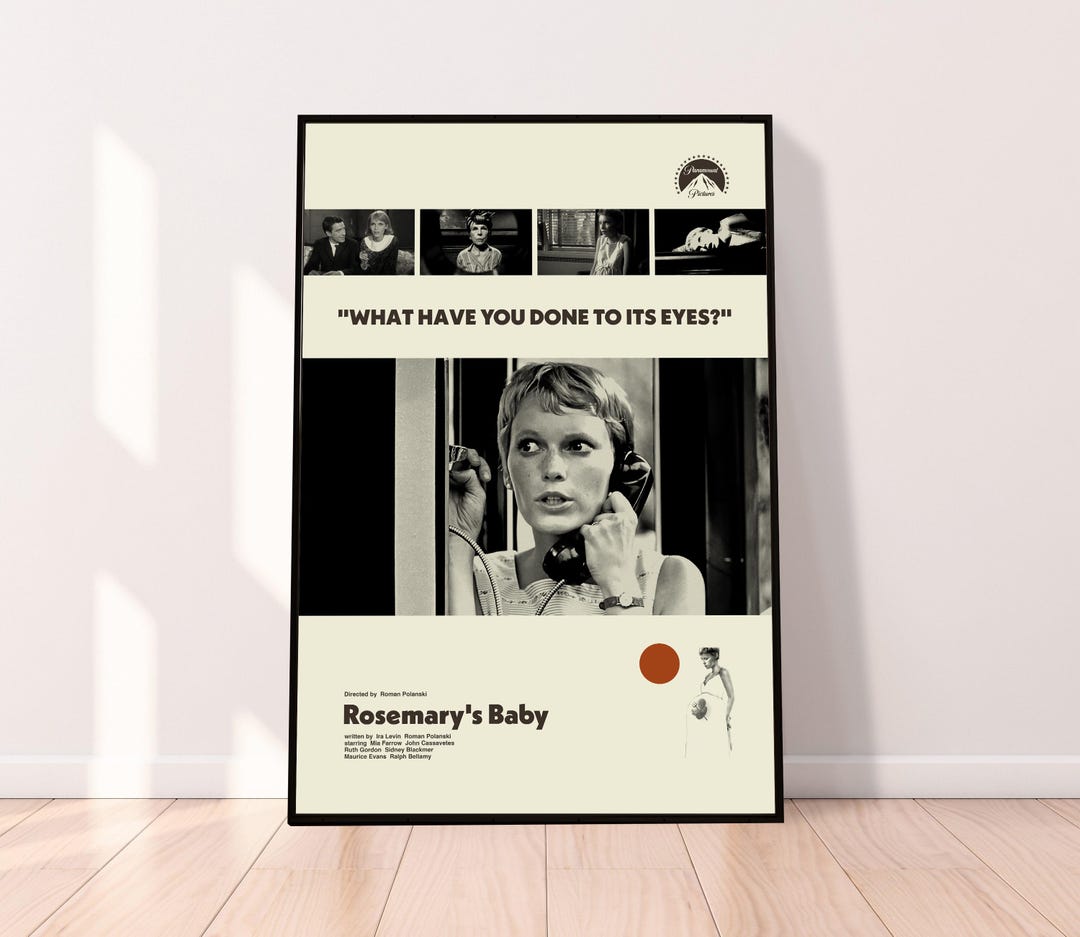 Rosemary's Baby Poster - Roman Polanski - Mid Century Modern - Movie ...