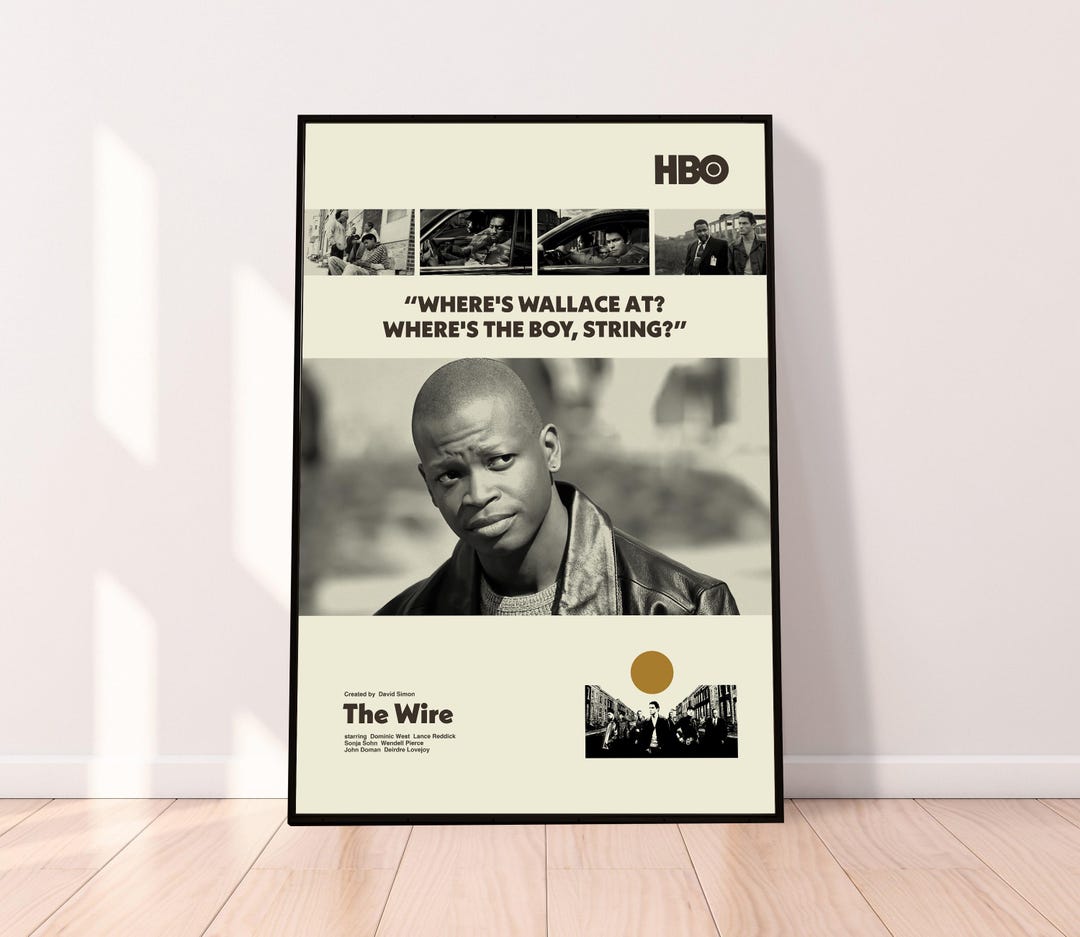 The Wire Poster - Tv Series - Mid Century Modern - Movie Art Print ...