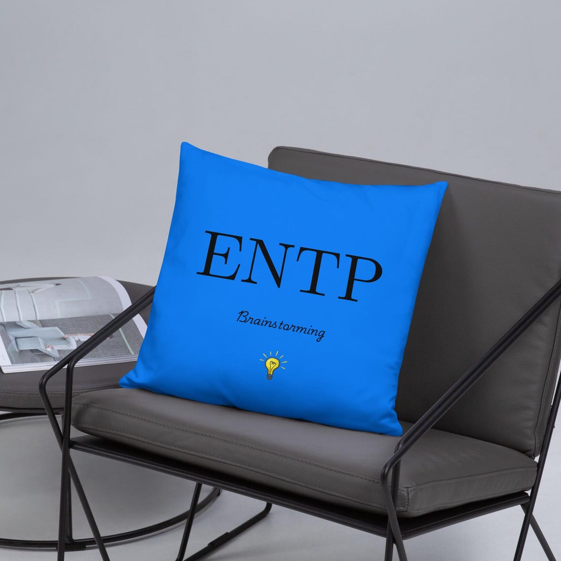 ENTP Throw Pillow – “brainstorming” | MBTI Personality Pillow | Gift ...