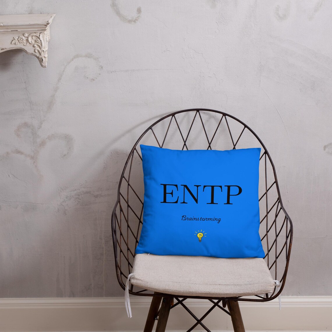 ENTP Throw Pillow – “brainstorming” | MBTI Personality Pillow | Gift ...
