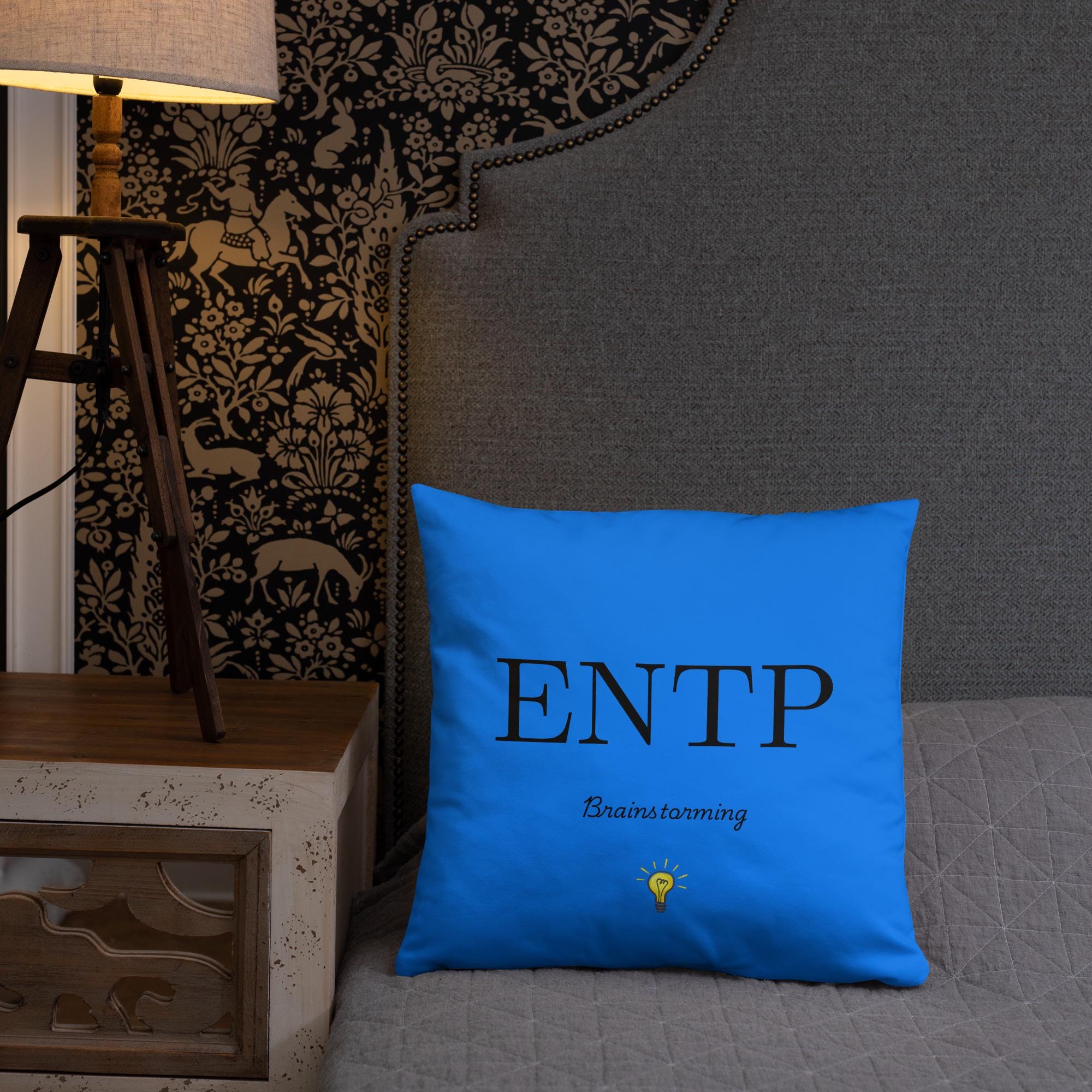 ENTP Throw Pillow – “brainstorming” | MBTI Personality Pillow | Gift ...