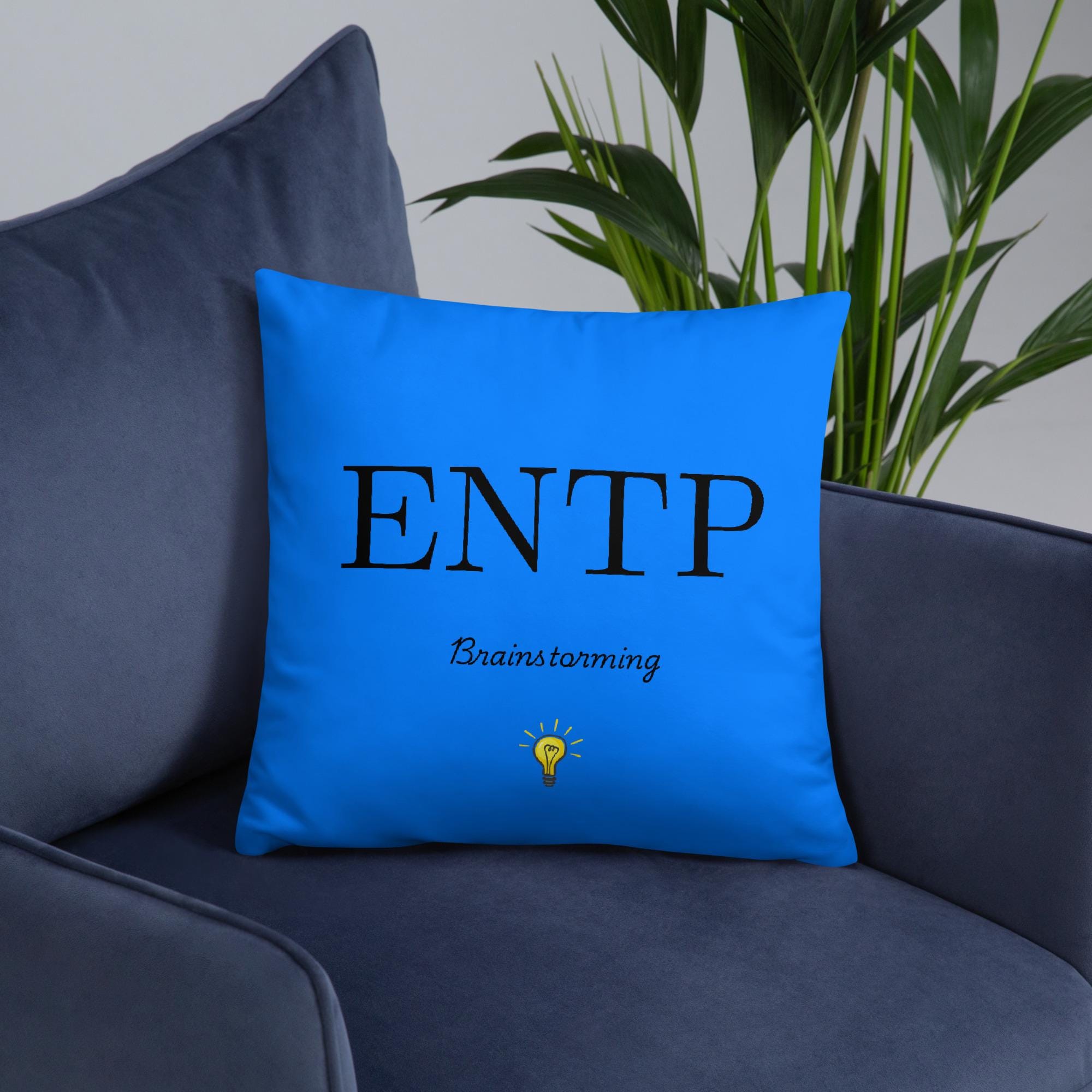 ENTP Throw Pillow – “brainstorming” | MBTI Personality Pillow | Gift ...