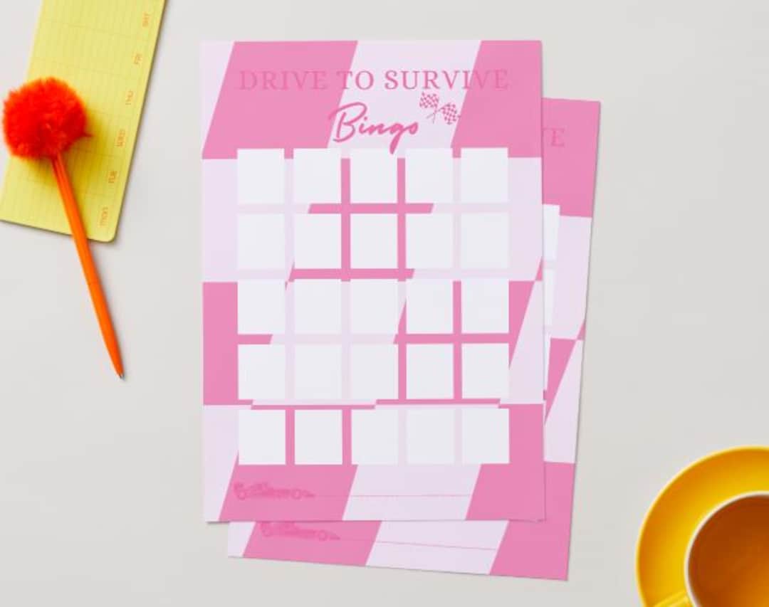 Drive to Survive Journal | Pink F1 Planner |(digital Download A5 Size ...
