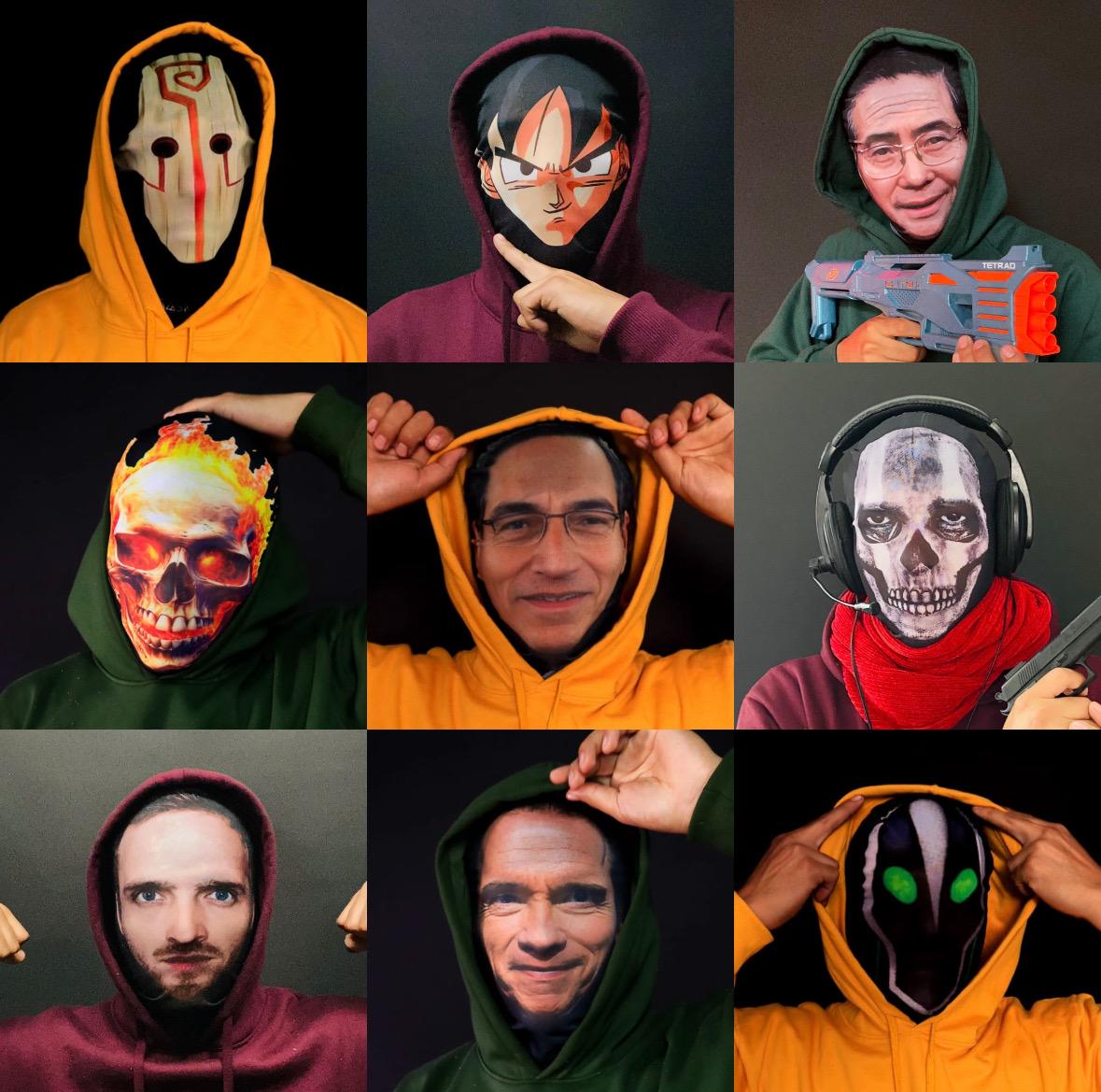 Custom Printed Face Mask | 3D Print Mesh Mask | Personalized Cosplay ...