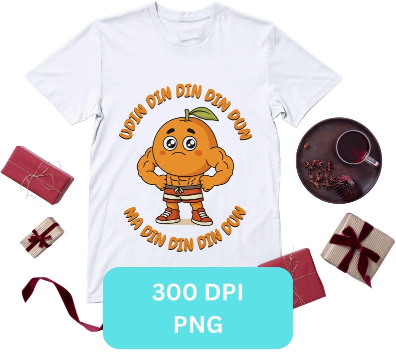 Udin Din Din Dun PNG Funny Italian Meme Shirt PNG | Trendy Internet ...