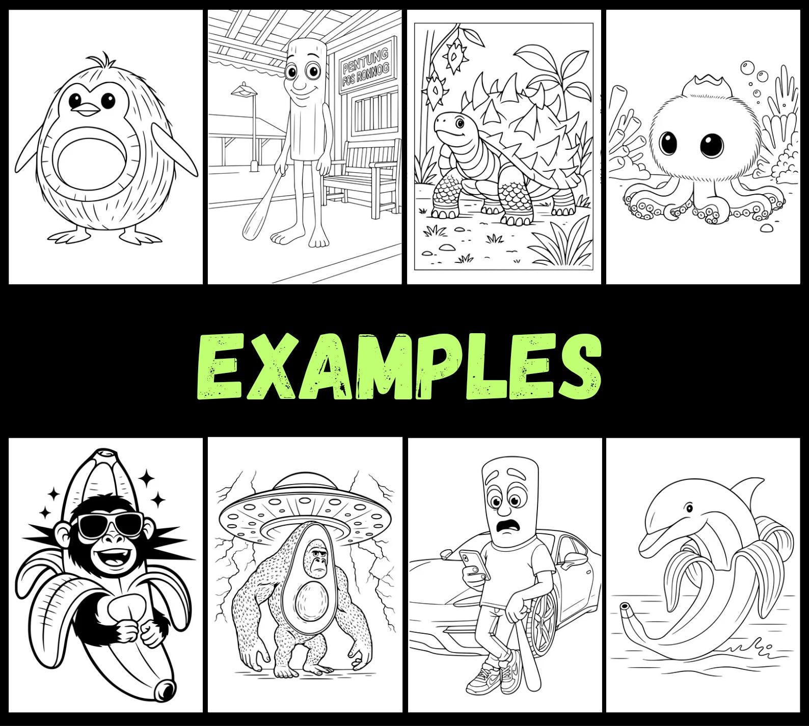 200+ Pages / Brainrot Coloring Pages / Italian Brainrot/ Digital ...