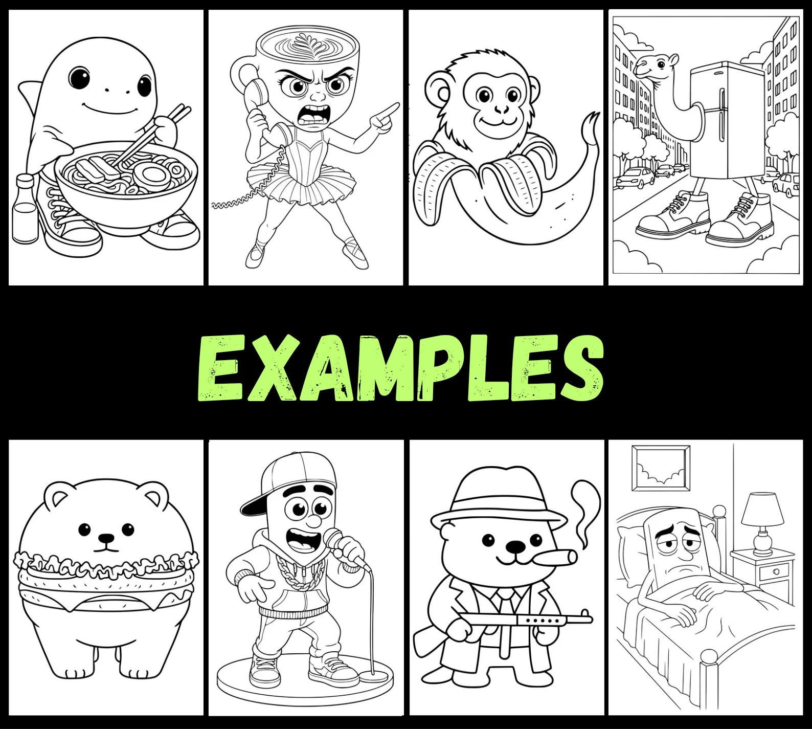200+ Pages / Brainrot Coloring Pages / Italian Brainrot/ Digital ...