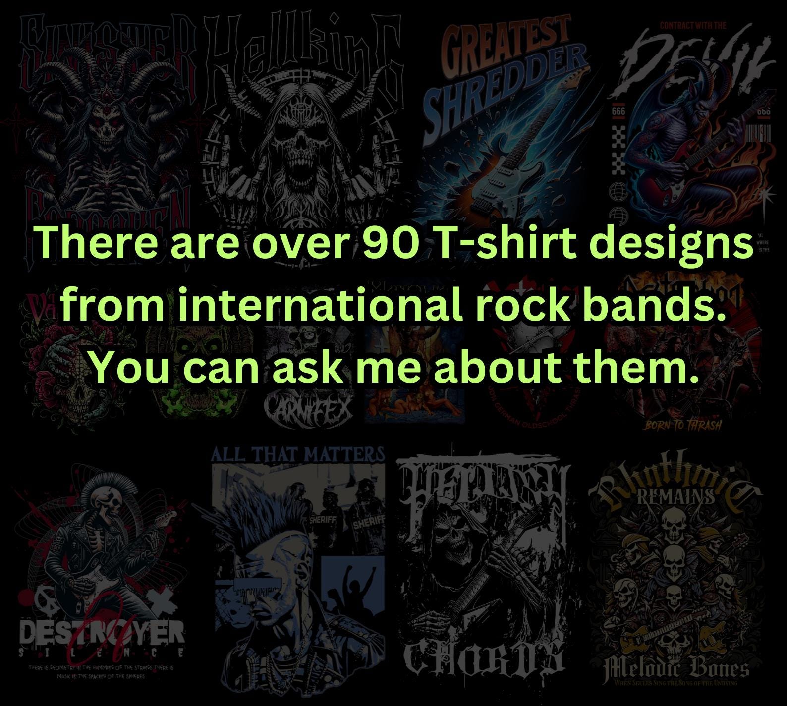 Ultimate Rock Band PNG Pack for POD Sellers – 450+ T-shirt Design Files ...