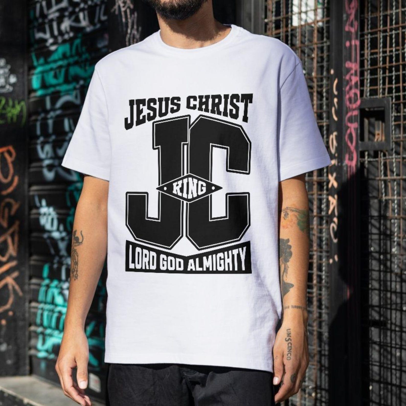 260+ Christian Men's Front and Back PNG Designs, Faith-based Sayings ...