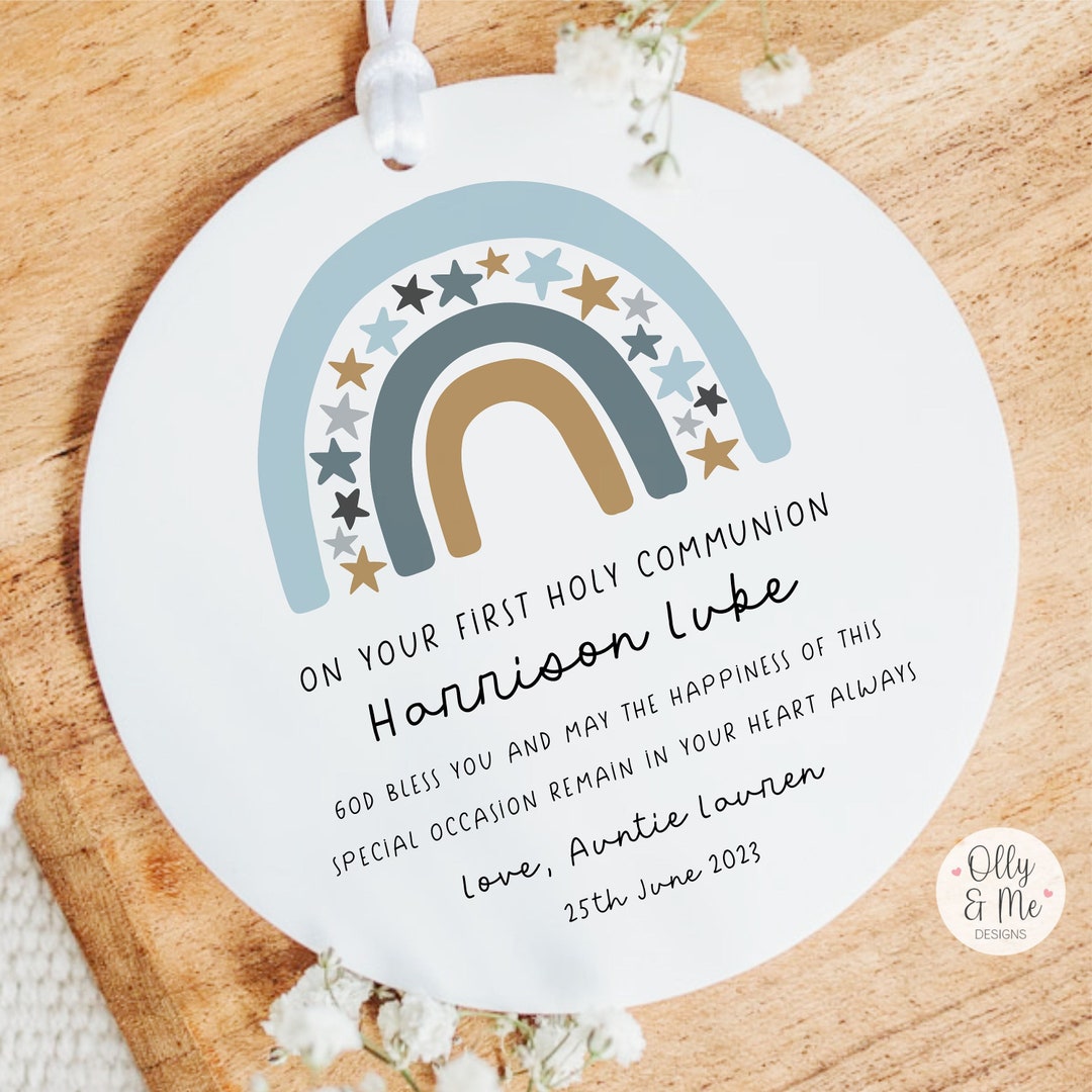 Personalised First Holy Communion Gift | 1st Holy Communion Keepsake ...