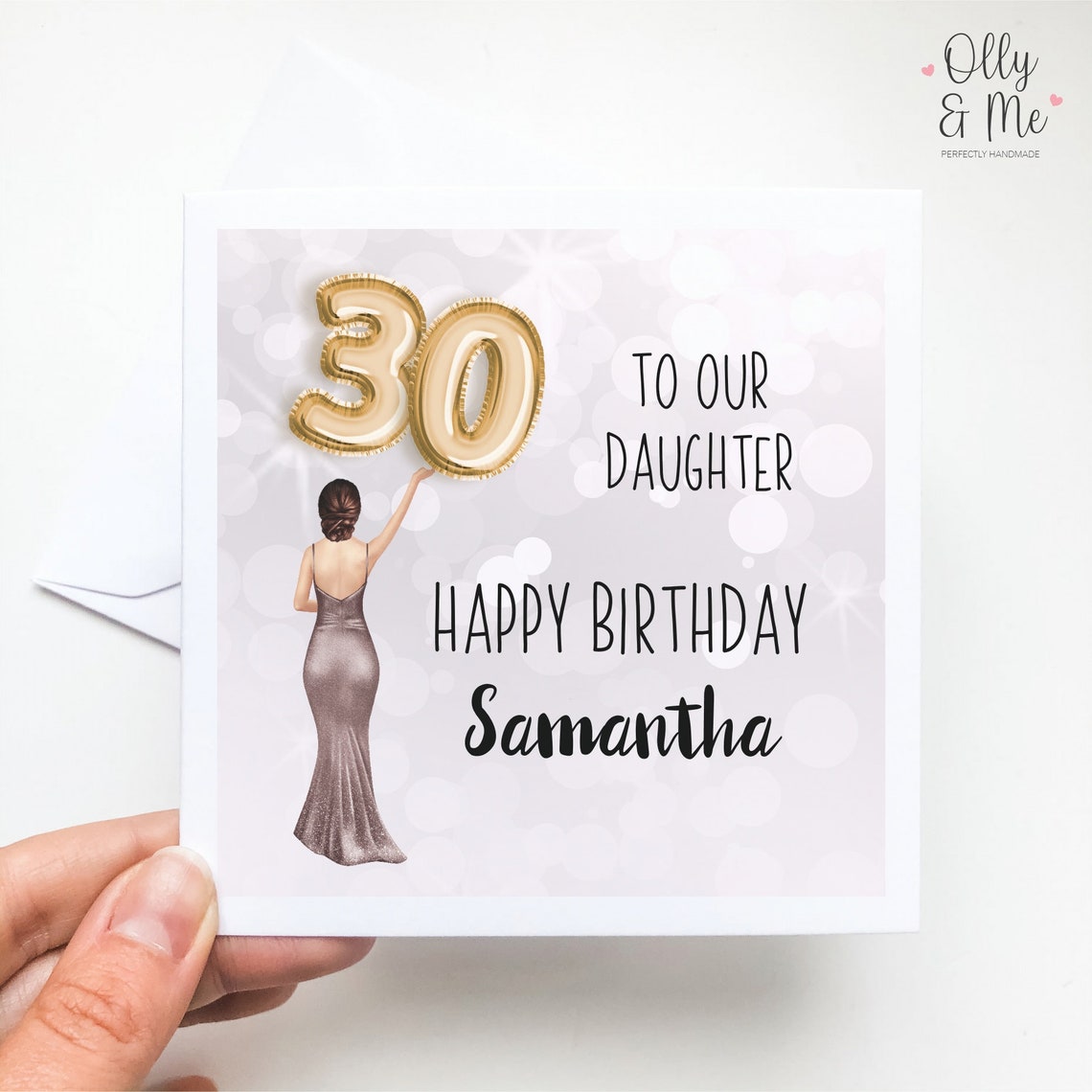 Personalised 30th Birthday Card to Daughter Girls Thirtieth | Etsy