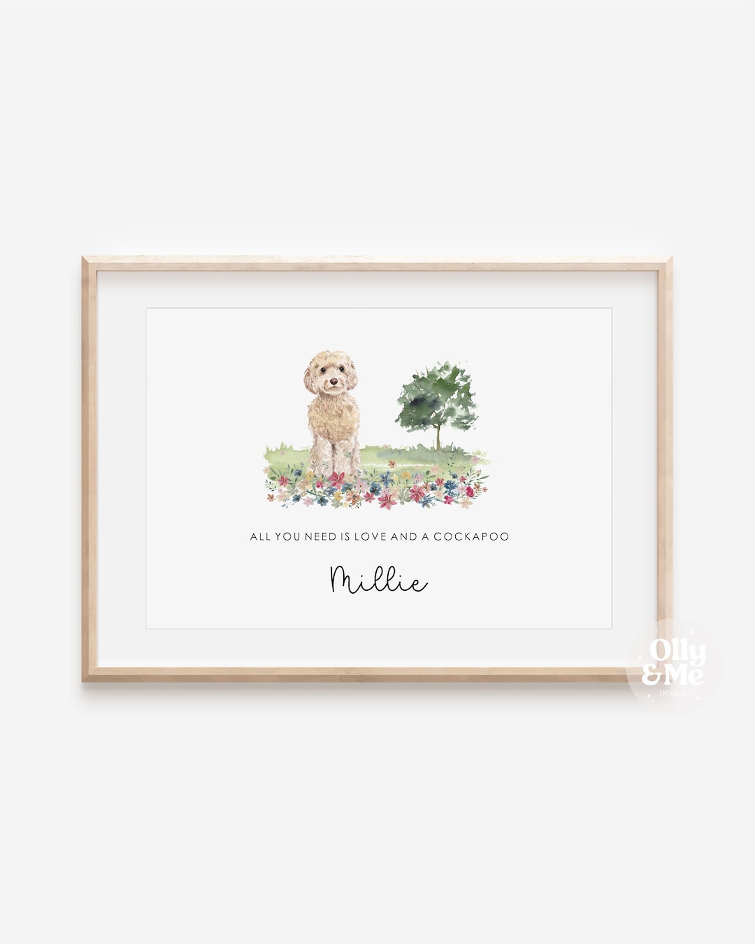 Personalised Dog Print Custom Dog Print Dog Wall Art Pet Keepsake ...