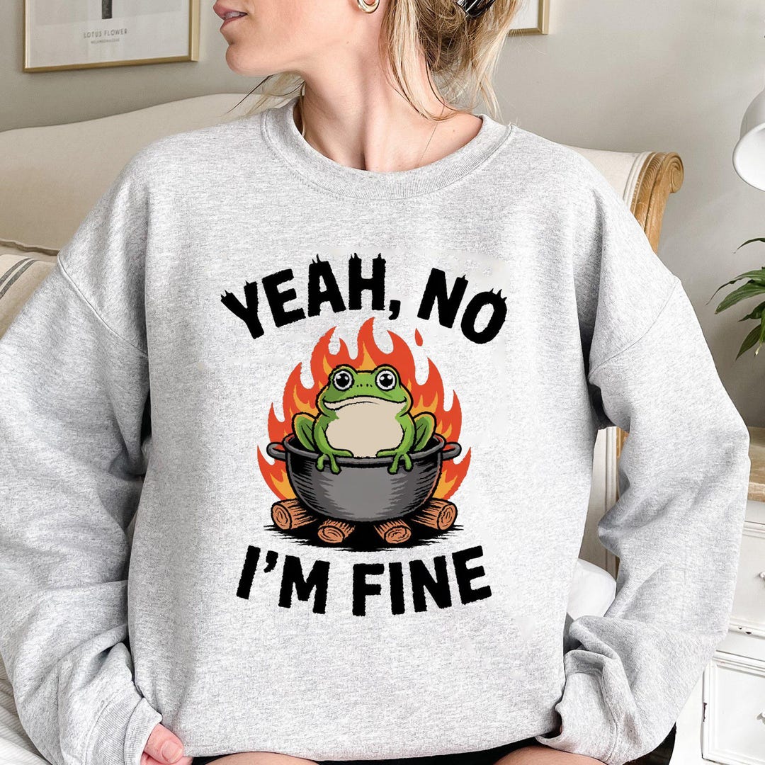Funny Yeah No I'm Fine Png, Brain Rot Svg, Meme Sublimation, Weird ...