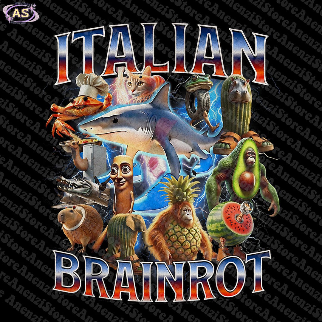 Italian Brainrot Png, Talian Brainrot Shirt Design, Meme Shirt Png ...