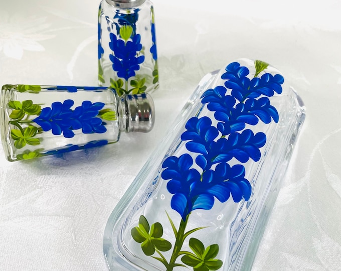 Blue Bonnet Collection Butter Dish by Haven and Key - Etsy