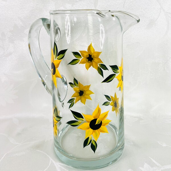 Sunflower Pitcher - Etsy