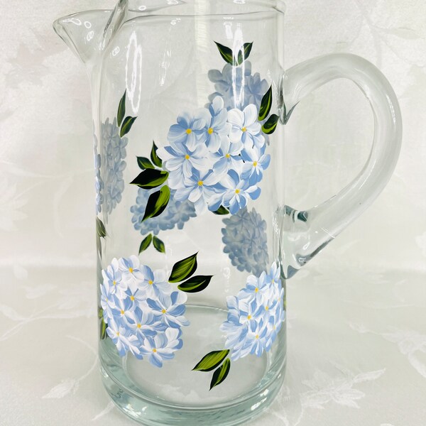 Hand Painted Pitcher - Etsy