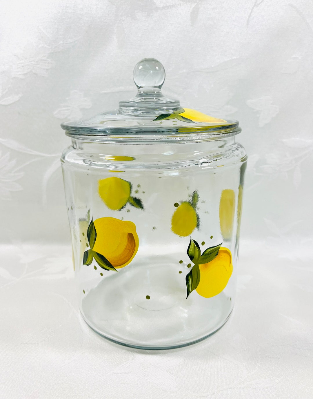 Cookie Jar,hand Painted,lemons, Gift Idea - Etsy