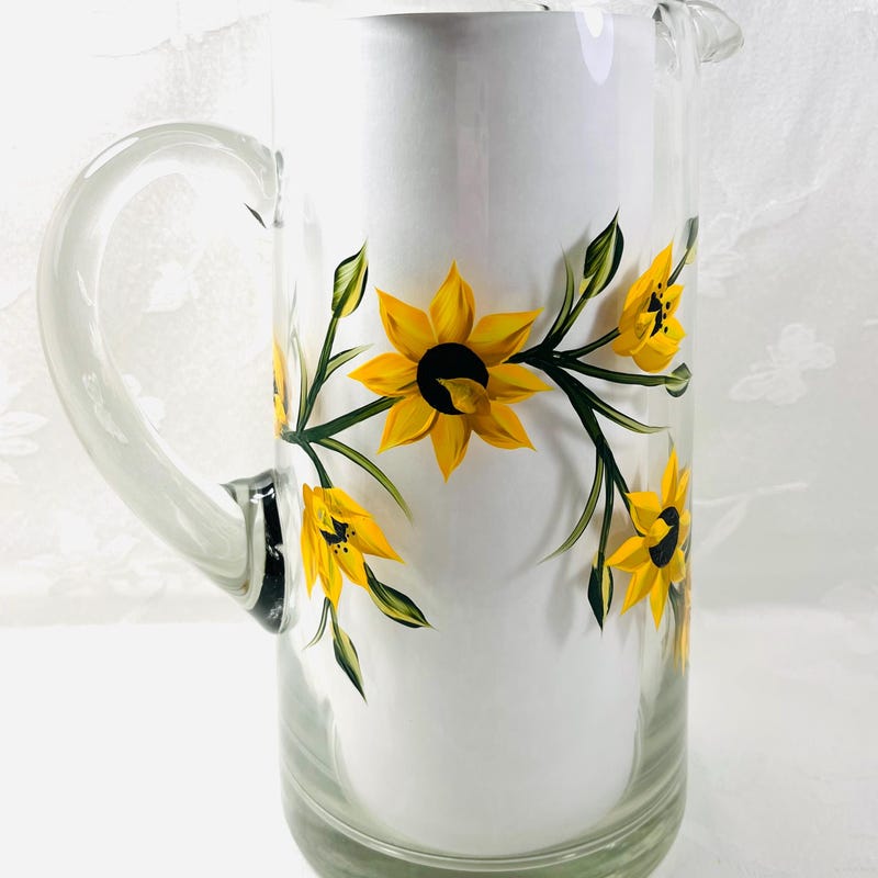 Sunflower Pitcher - Etsy