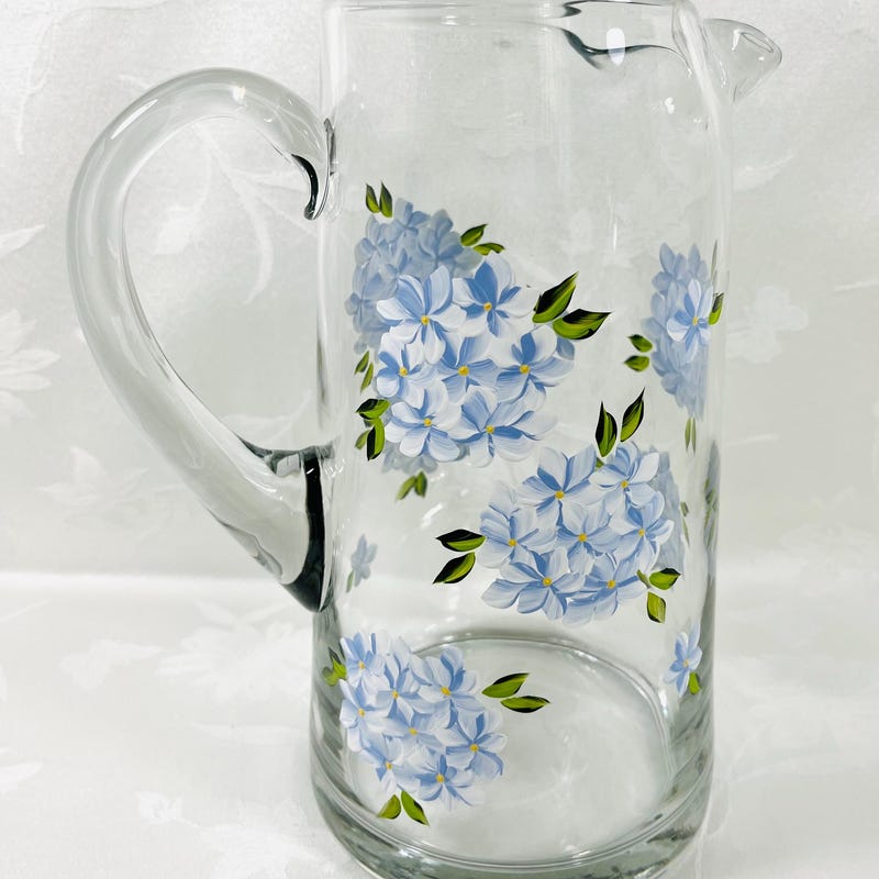 Hand Painted Pitcher - Etsy